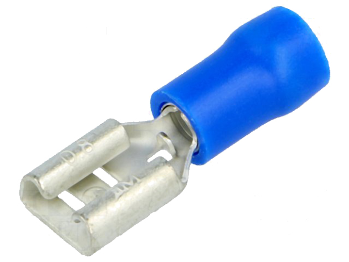 Наконечник мама BM00290 (1,5-2,5мм²; тато 6,3*0,8) 100 шт. (мідний ...