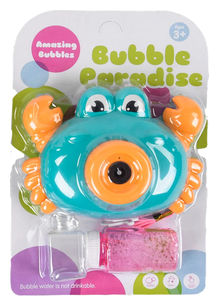 Мильні бульбашки Краб на батарейках Bubble Paradise – іграшки з ...