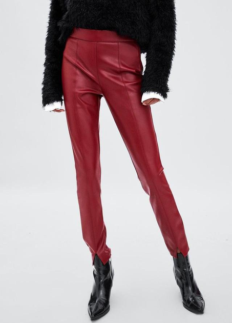 Брюки женские skinny из искусственной кожи Flames, красный Berni ...