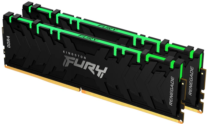 Оперативна пам'ять Kingston Fury DDR4-3200 16384 MB PC4-25600 (Kit of 2x8192) Renegade RGB 1Rx8 ...