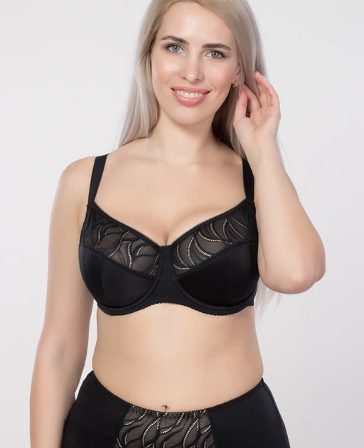 Бюстгальтер с полумягкой чашкой на косточках ELITA 1702/400 черный 80D – Брендовая одежда | ROZETKA