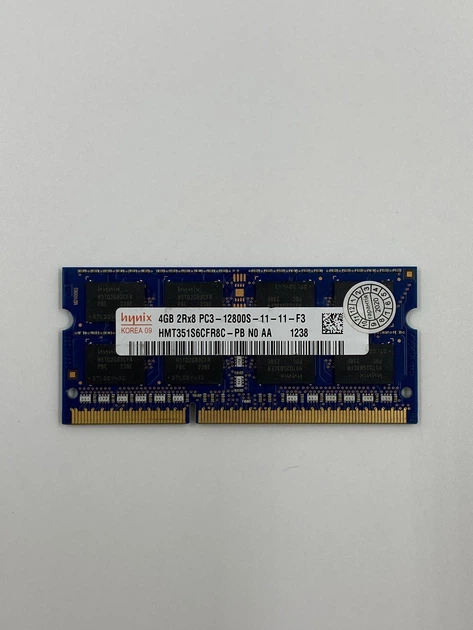 Оперативная память для ноутбука Hynix SODIMM DDR3-1600Mhz 4Gb PC3-12800 (HMT351S6CFR8C-PBN0) Б/У ...