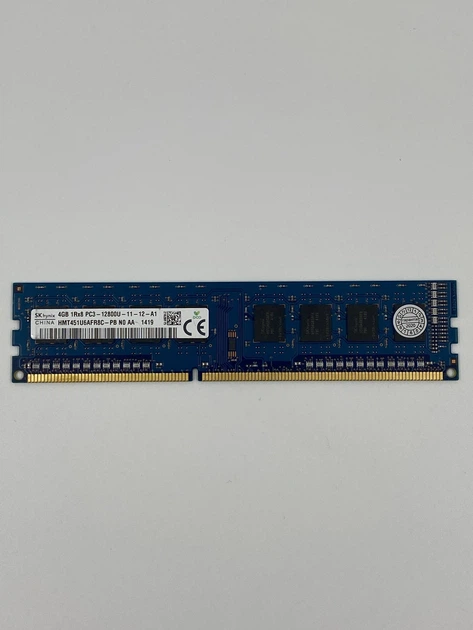 Оперативная память Hynix DIMM DDR3 4Gb DDR3 1600MHz PC3-12800 CL11 (HMT451U6AFR8C-PB N0 AA) Б/У ...
