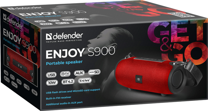 Акустическая система Defender Enjoy S900 Bluetooth Red (65904) – фото ...