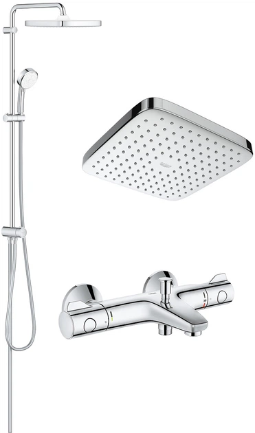 Душевая система с термостатом GROHE Tempesta Cosmopolitan 250 Cube ...