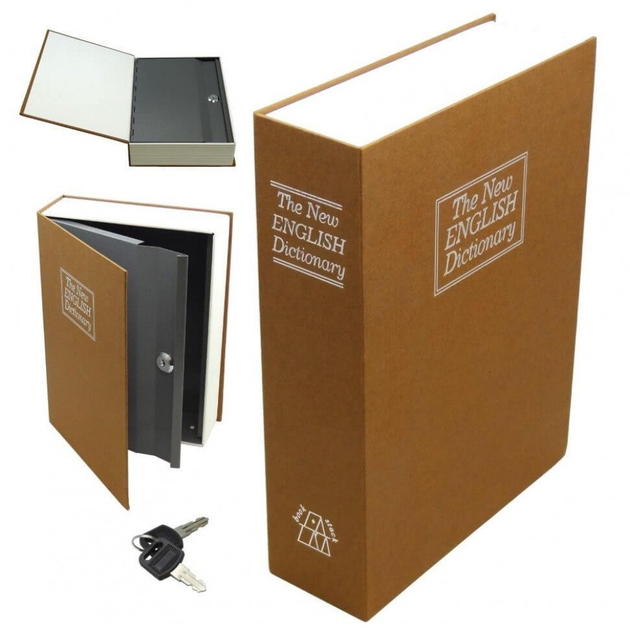 Металлическая книга-сейф (кешбокс) Metr+ MK 0790 Коричневый – фото ...