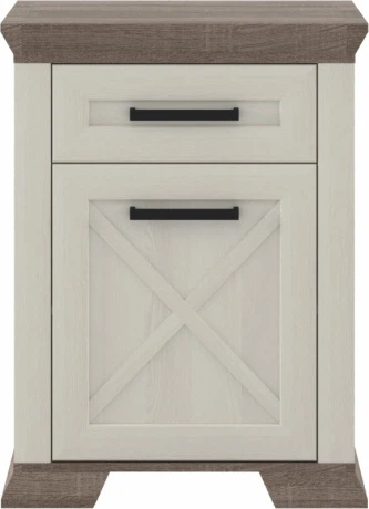 Комод Gerbor Holding Марсель KOM1D1S 68х89,5х40 ясен сніговий / дуб сонома трюфель – купити ...