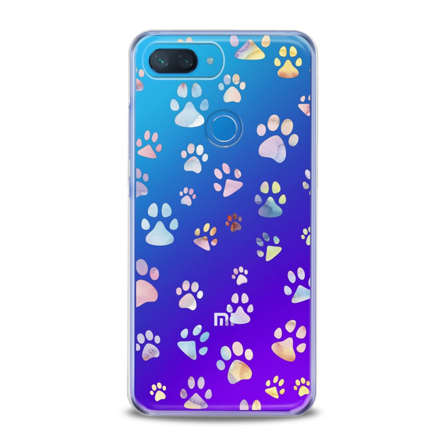 Чехол силиконовый для Xiaomi (Следы животных) Redmi 6 ксиоми редми ...