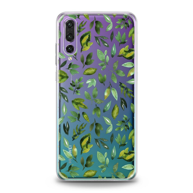 Чехол силиконовый для Huawei (Маленькие листья) Honor 4A хуавей хонор ...