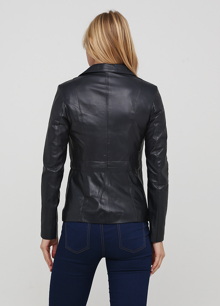 Кожаная демисезонная куртка Leather Factory 870325 XL Темно-синяя от ...