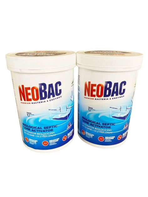 Бактерії для вигрібних ям NeoBac 1200 г. 48 порцій на один рік – купити ...