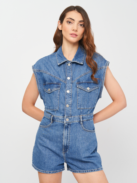 Комбинезон джинсовый женский Zara 8197/283/400 XS Синий джинс ...