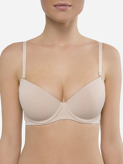 Бюстгальтер з Push-up безшовний Luna L1501A0 80D Бежевий (6908315017642) – Брендовий одяг | ROZETKA