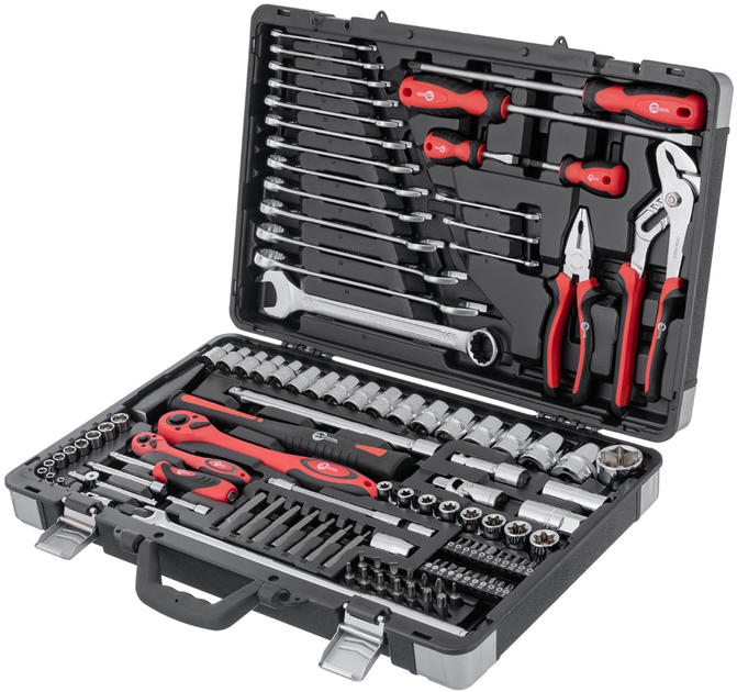 Профессиональный набор инструментов Intertool 1/2", 1/4" 119 предметов ...