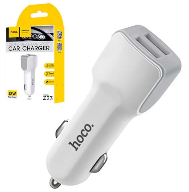 Автомобильное зарядное устройство Hoco Z23 Grand Style Car Charger Set ...