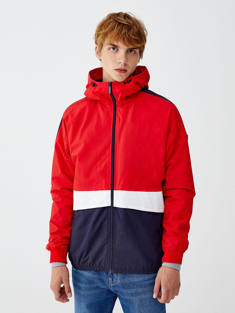 Ветровка Pull & Bear XAZ203405YGPK XL Красный/Синий/Белый ...