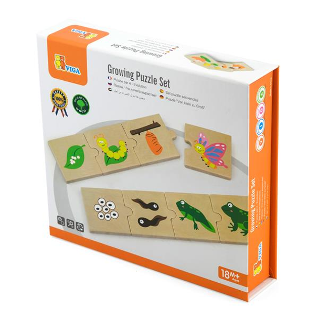 Логічний пазл Viga Toys Що з чого виростає, 24 ел. (5160921) – низкие ...