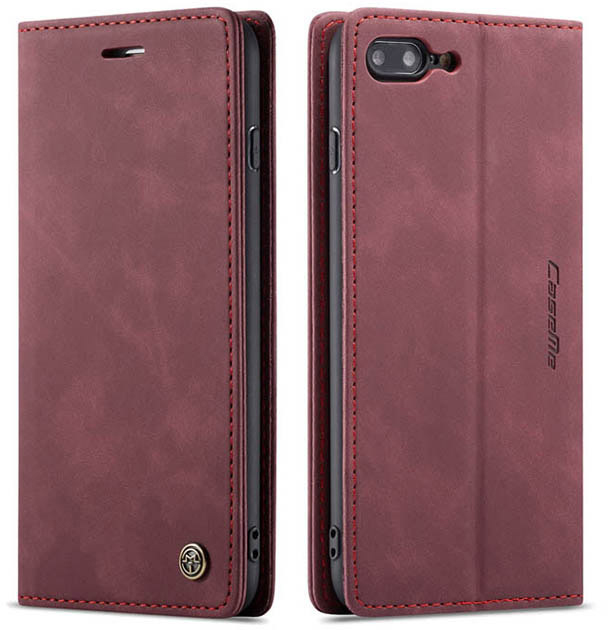 Чехол книжка с магнитом CaseMe на iPhone 7 Plus / 8 Plus Wine (05798-42 ...