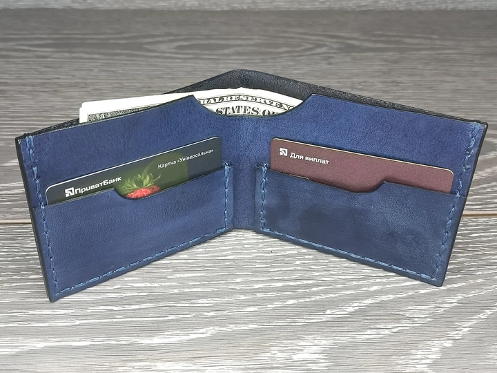 Кожаный бумажник Roman&Litvin рас8 Синий – Стильные аксессуары с доставкой ROZETKA