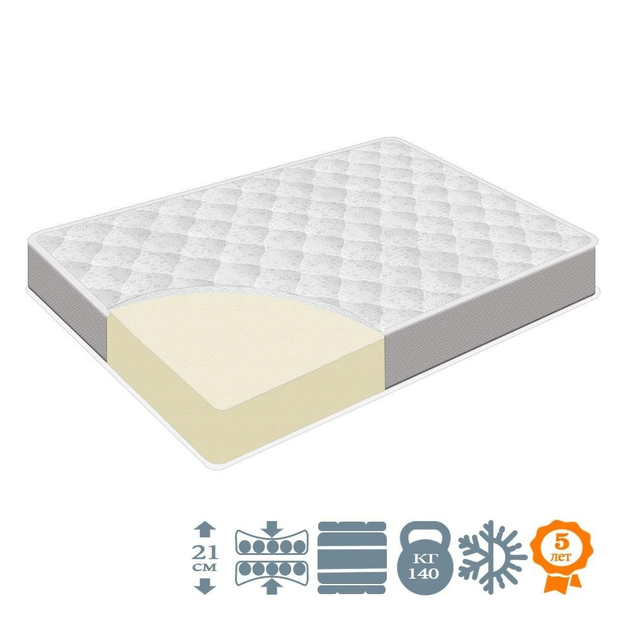 Беспружинный матрас HomeFort 70x200 см Высота H-21 см " Удачный 20 ...