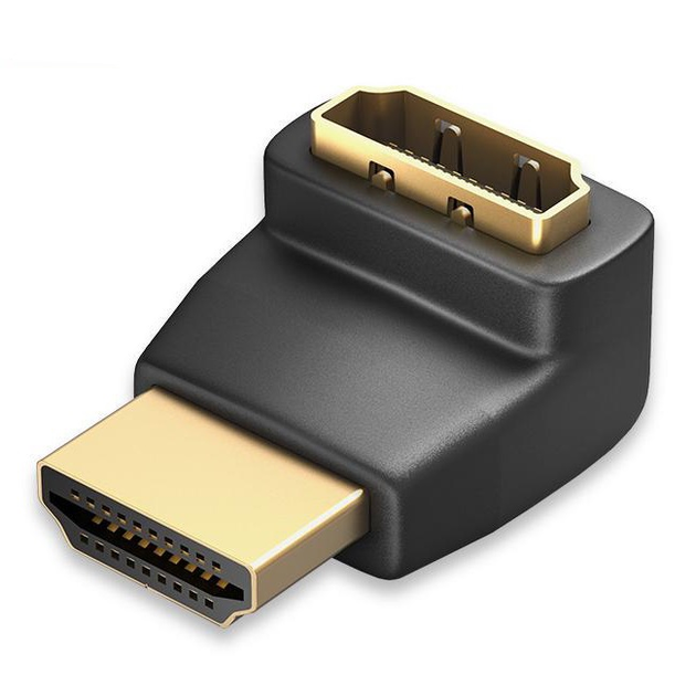 Переходник адаптер 90 градусов Alitek HDMI F - HDMI M (мама-папа ...