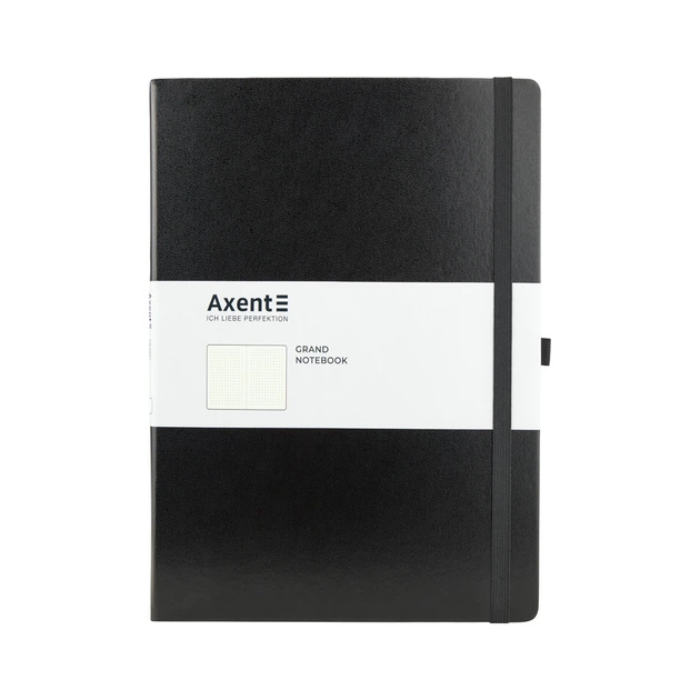 Книга записна Axent Partner Grand 295х210 мм A4 100 аркушів в точку Чорна (8303-01-A) – фото ...