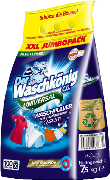 Порошок для стирки Waschkonig Universal 7.5 кг (4260418933635) – фото ...