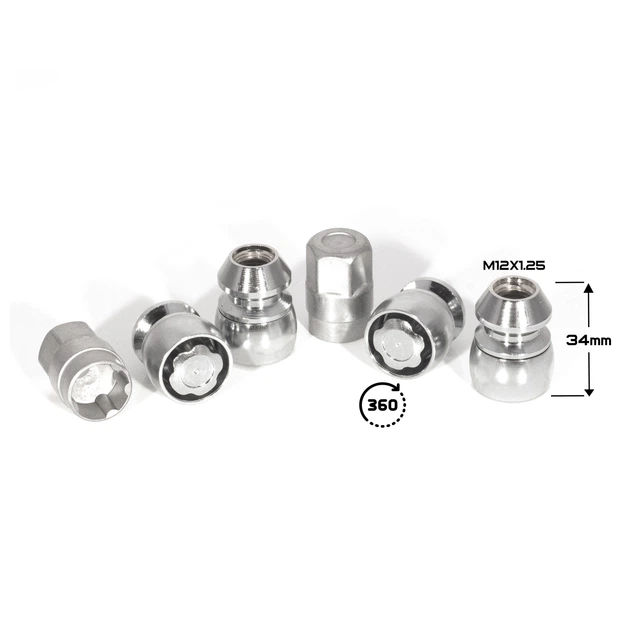 ГАЙКА СЕКР. ( M12*1,25 ) L=34 (LN 0031) (4+2 KEY) PLASTIC PACK – фото ...