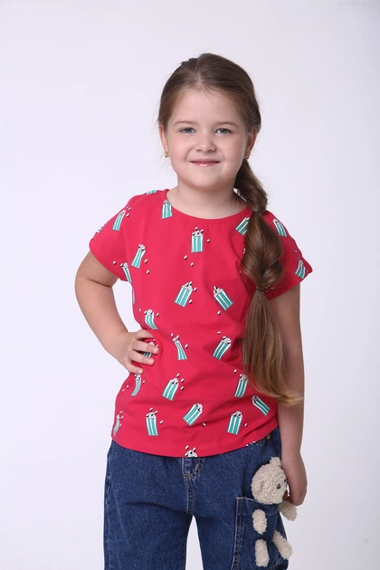Футболка Wanex "Попкорн" красная 122 от продавца: Small Pupil – в ...