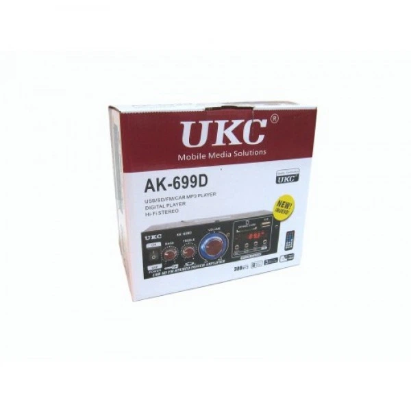 Підсилювач звуку UKC AK-699D FM MP3 USB 2x300W Чорний – фото, відгуки ...