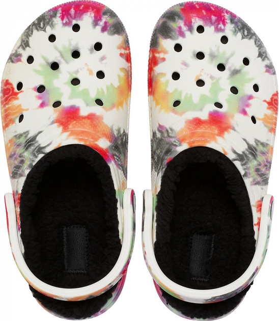 Женские сабо с мехом CROCS Classic Tie-Dye Lined Clog 39 Мультиколор ...