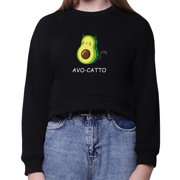 Кроп-топ Авокадо Котик (Avo-Catto) Черный (35960-1372-9) 170 см – в интернет-магазине ROZETKA ...