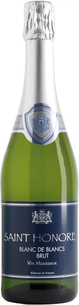 Вино игристое Saint Honore Brut белое брют 0.75 л 10.5% (3438931011173 ...