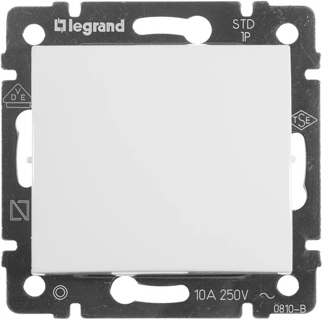 Выключатель одноклавишный перекрестный Legrand Valena Белый (774407 ...