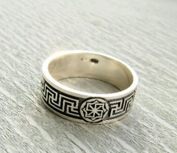 Серебряное Кольцо-оберег Рысич и Молвинец р 17,5 925 проба – в интернет ...