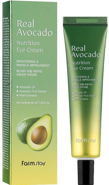 Крем для кожи вокруг глаз FarmStay Real Avocado Nutrition Eye Cream с ...