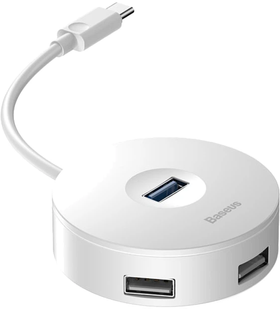USB-хаб Baseus Round Box HUB Adapter (Type-C to USB3.0+3xUSB2.0) 10 см ...