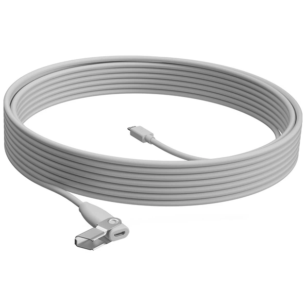 Кабель мультимедийный Logitech Rally Mic Pod Extension Cable Off White ...