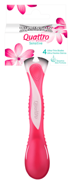 Бритва Wilkinson Sword Quattro for Women Sensitive (4027800808144 ...