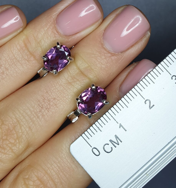 Сережки серебряные с александритом 4,73 г – низкие цены, кредит, оплата ...