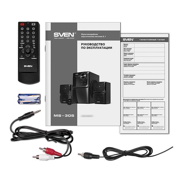 Колонки 2.1 SVEN MS-305 Bluetooth (USB, SD, FM) – фото, відгуки ...