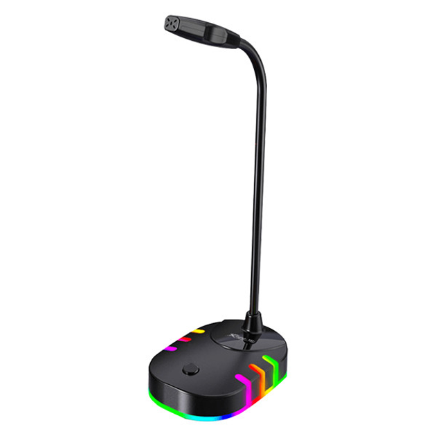Микрофон игровой для компьютера XTRIKE XMC-02 |3.5mm/USB| с RGB ...