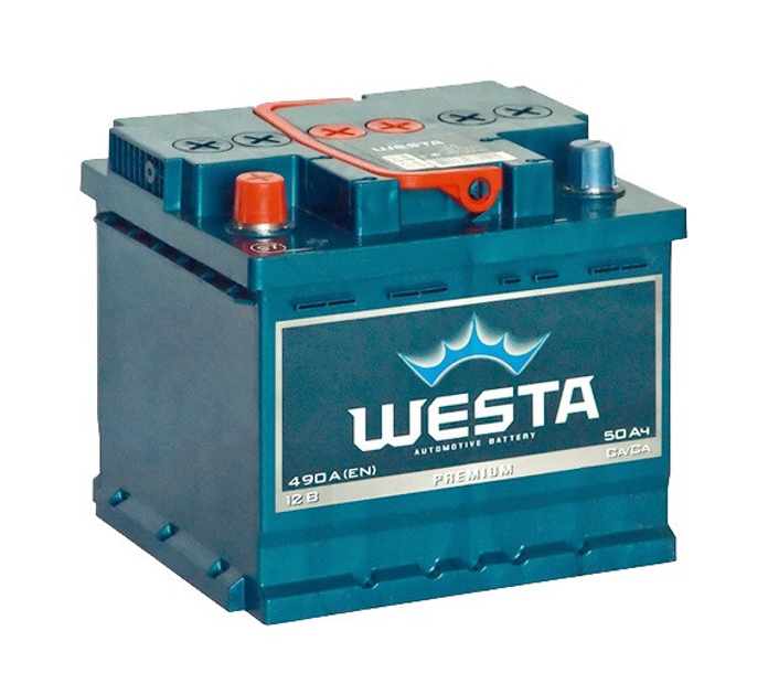 Автомобильный аккумулятор 50Ah - 480A Westa (Евро плюс слева ...
