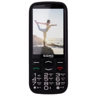Телефон кнопочний Sigma Comfort 50 Optima чорний – фото, отзывы ...