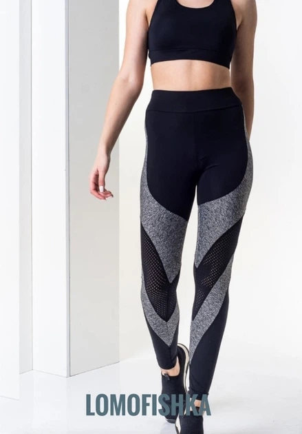Леггинсы для фитнеса LOMOFIT-Bek 33СЕР 46 черно-серые – Брендовая ...