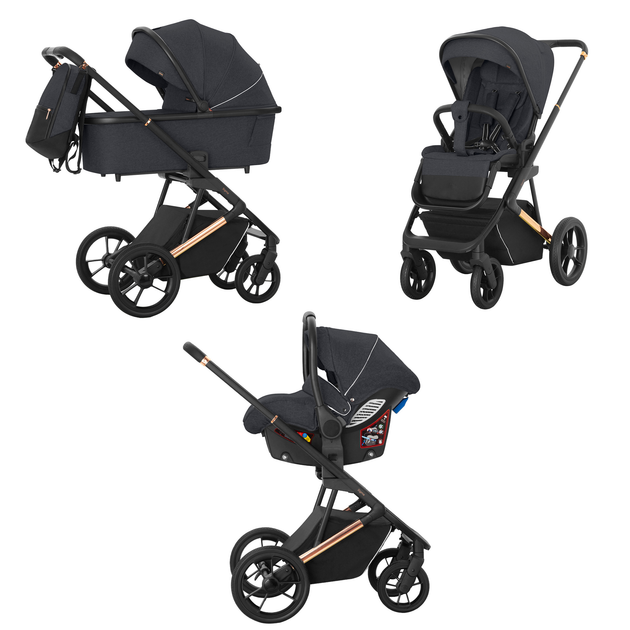 Коляска універсальна CARRELLO Sigma CRL-6510 (3in1) Midnight Grey ...