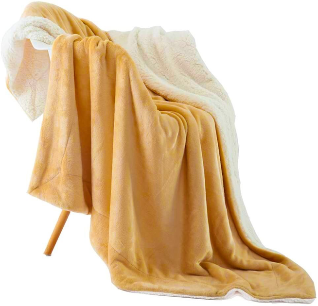 Покрывало на кровать двуспальное Suave Sherpa Throw 220х200 теплый ...