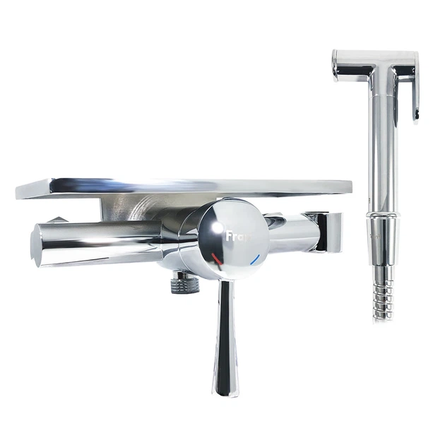 F7514 Гигиенический душ с полочкой Ø35 FRAP 1/10 (ТР-00024489) – фото, отзывы, характеристики в ...