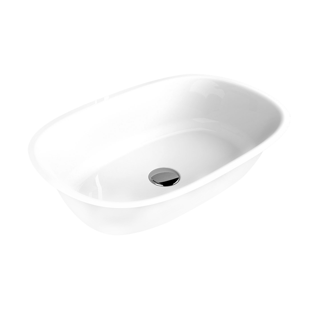 Раковина накладная на столешницу из литого мрамора 540 х 390 х h150 мм ...