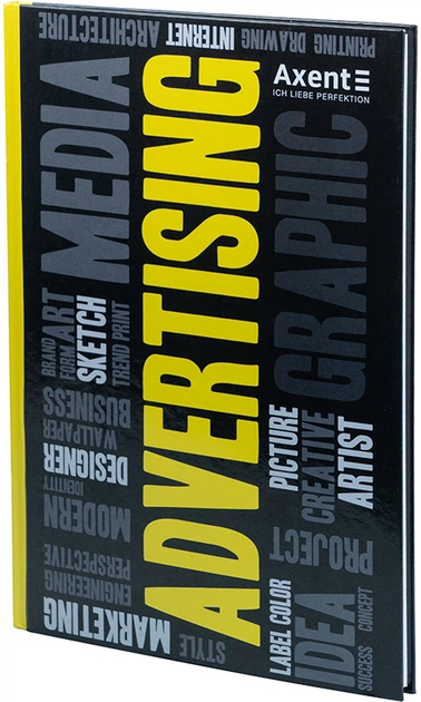 Книга записна Axent Colors А4 80 аркушів Жовта (8421-06-A) – фото ...